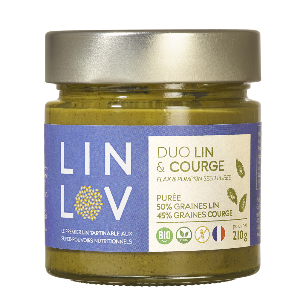 velouté vert aux graines lin et courge - RECETTE LIN-LOV